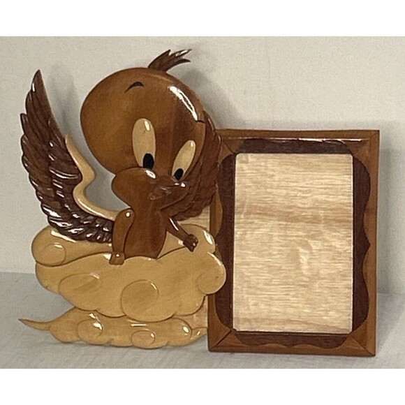 Warner Bros. | Art | Vintage Tweety Bird 3d Wooden Frame Looney Tunes ...
